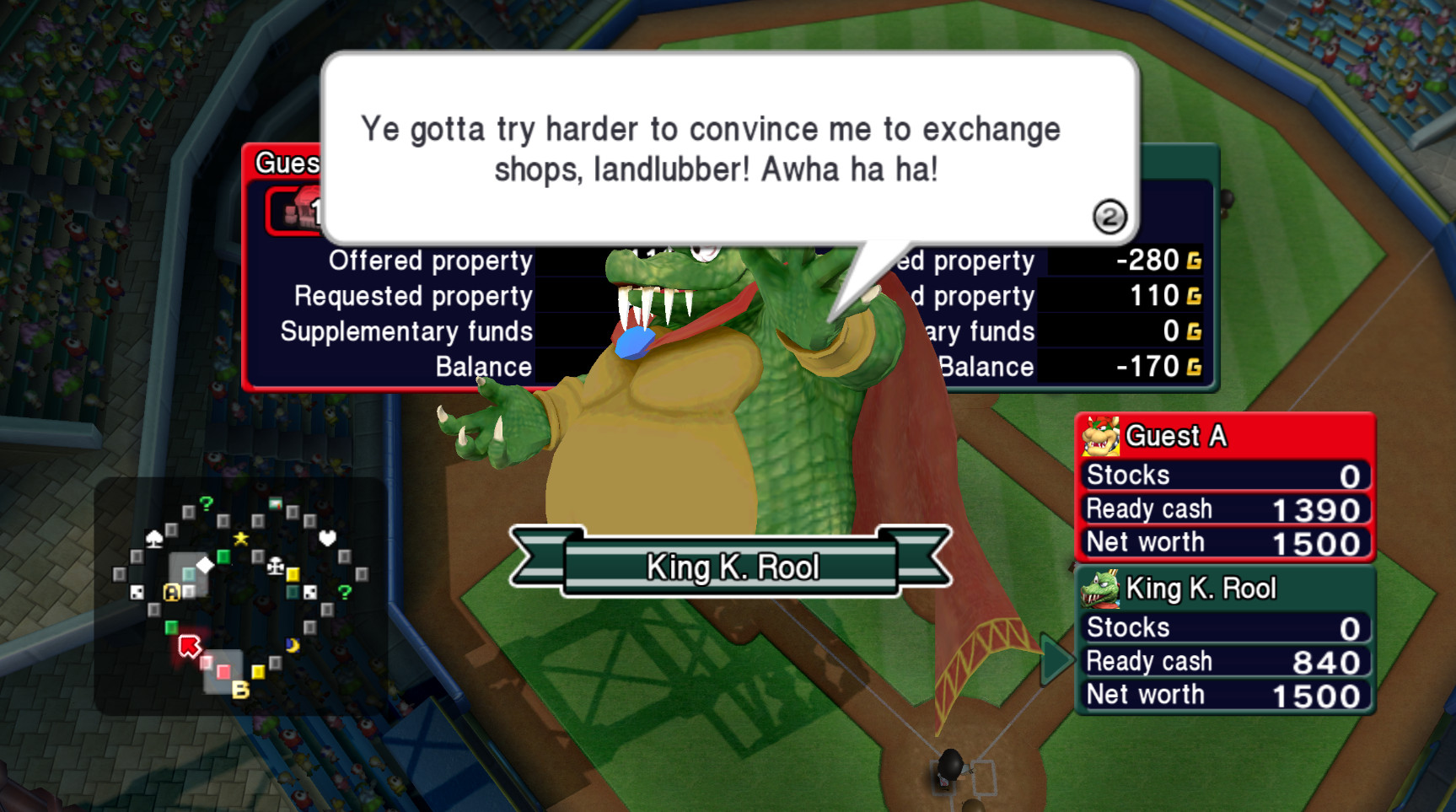 King K. Rool and Kritter in Fortune Street Mod for Fortune Street | FST ...