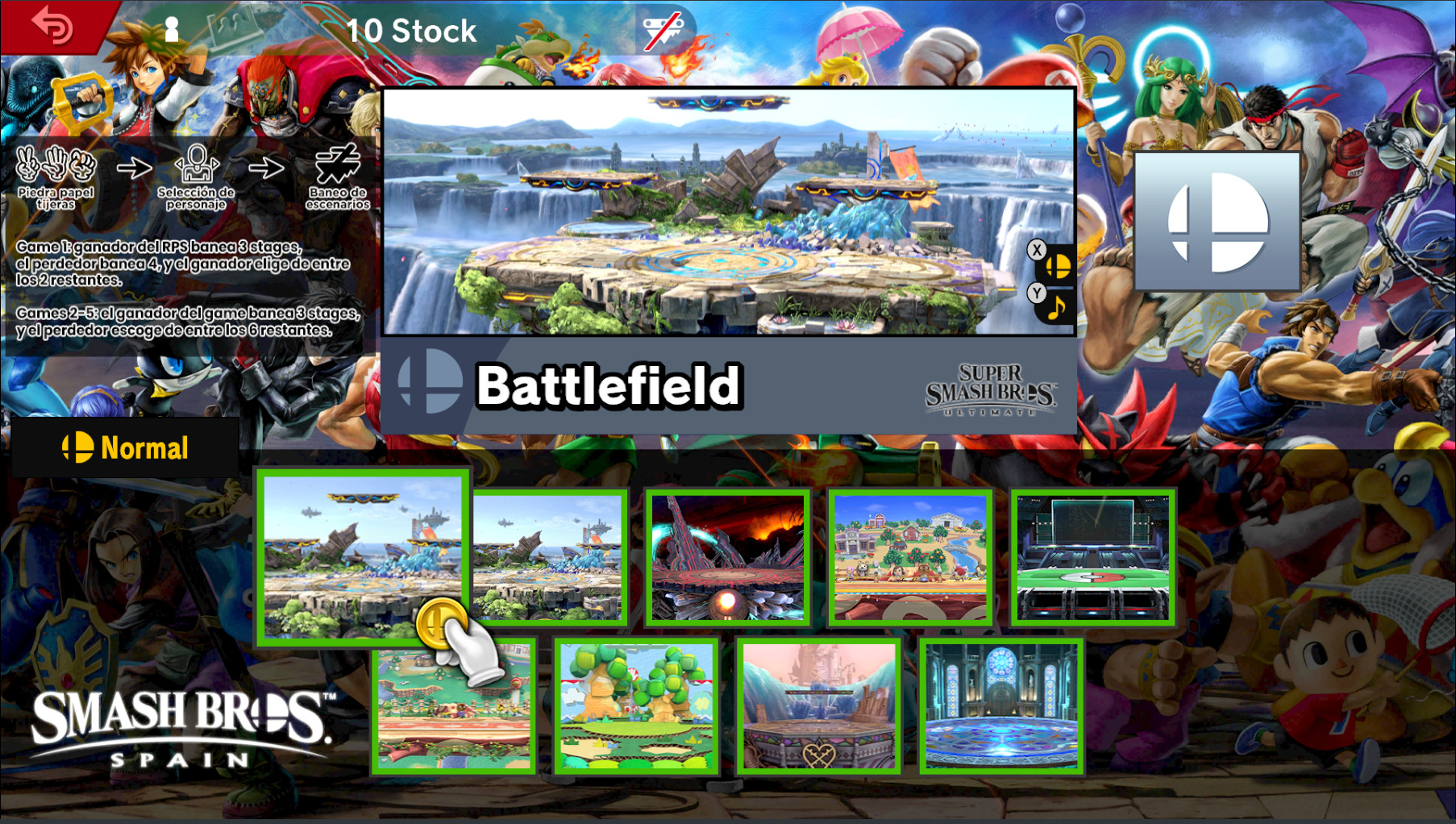 SBS Stage Selection Screen 2024 by ArticAzelhart Mod for Super Smash ...