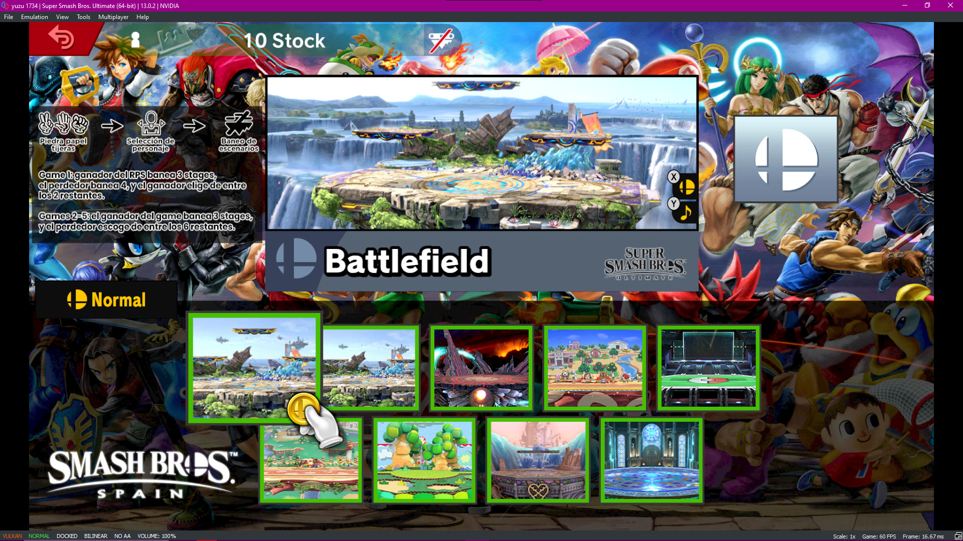 SBS Stage Selection Screen 2024 by ArticAzelhart Mod for Super Smash ...