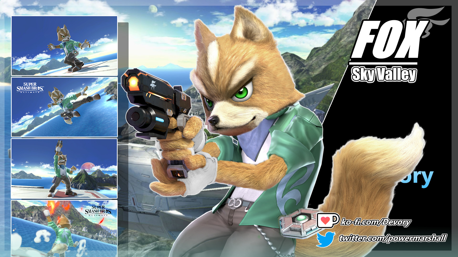 Sky Valley Fox Mod for Super Smash Bros. Ultimate | SSBU Mods
