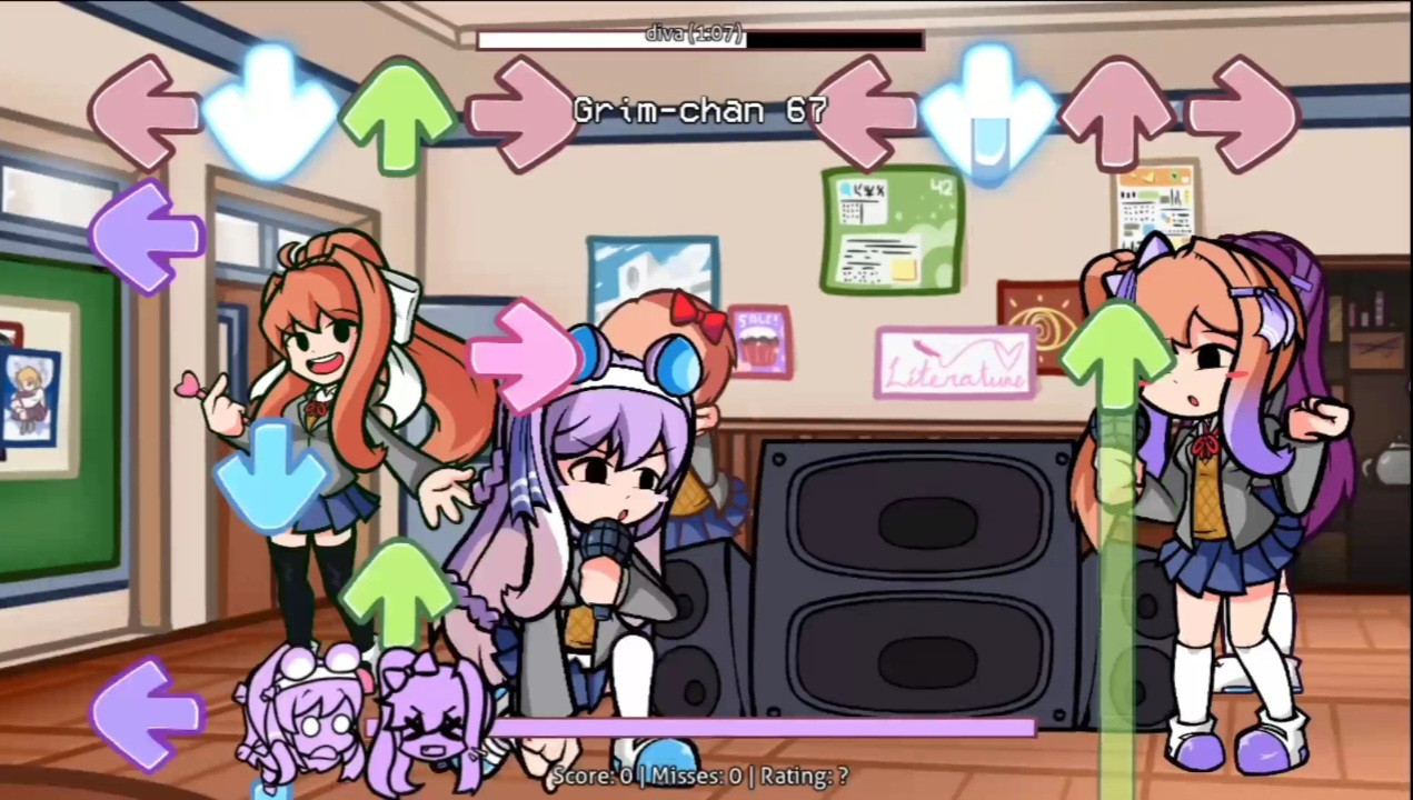 Maggie DDTO sprites! + chromatics Mod for Friday Night Funkin' | FNF Mods