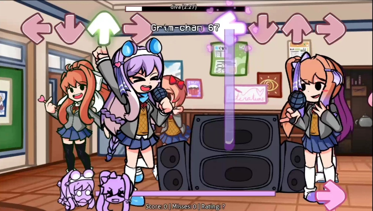 Maggie DDTO sprites! + chromatics Mod for Friday Night Funkin' | FNF Mods