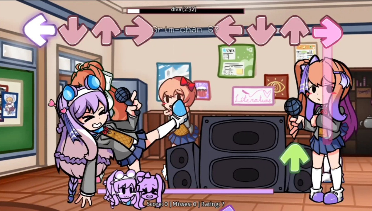 Maggie DDTO sprites! + chromatics Mod for Friday Night Funkin' | FNF Mods