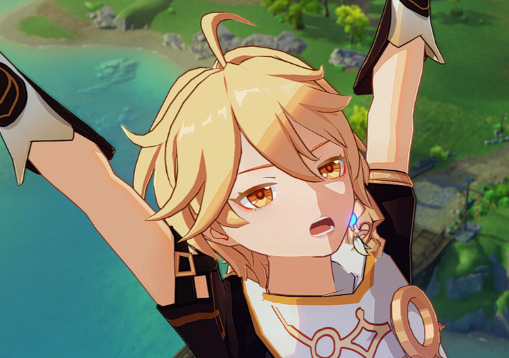 Aether w/ Makeup Mod for Genshin Impact | GI Mods