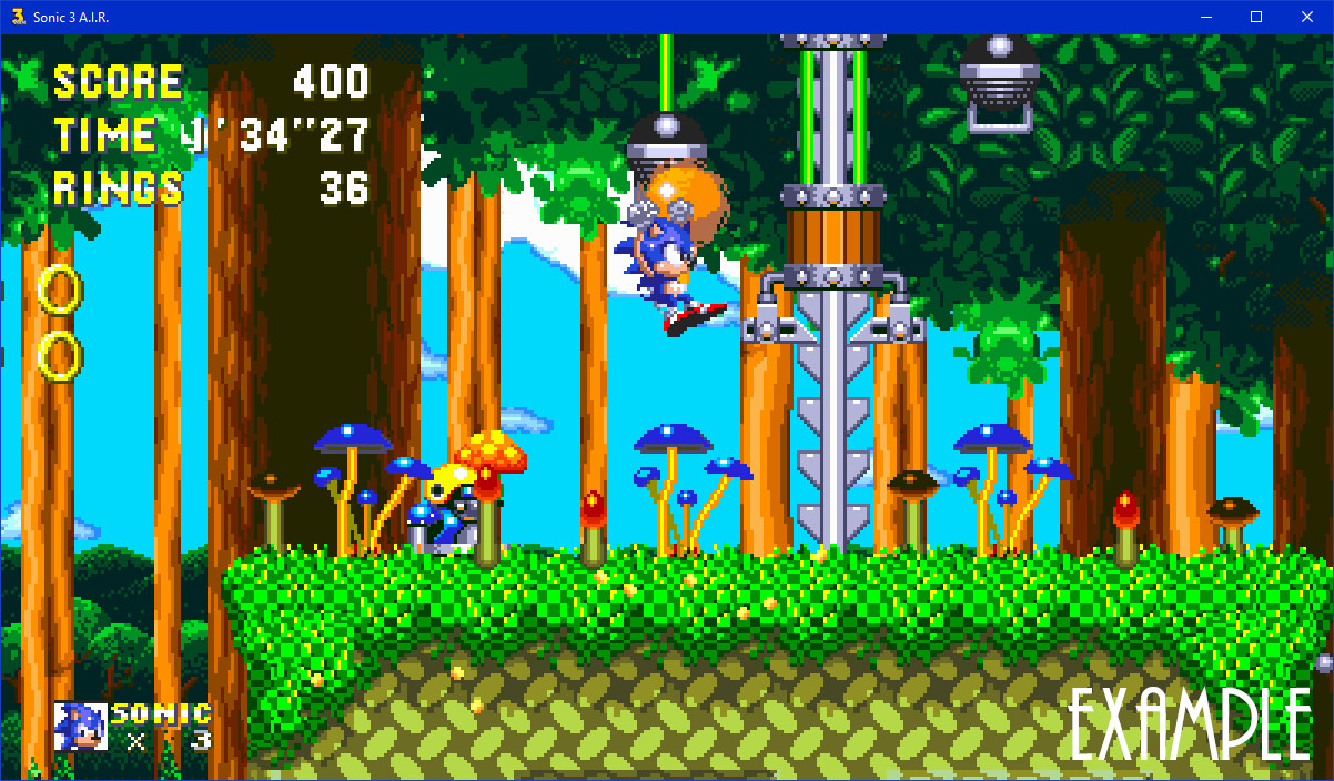 MHZ Background BMP Recreation Mod for Sonic 3 A.I.R. | S3AIR Mods