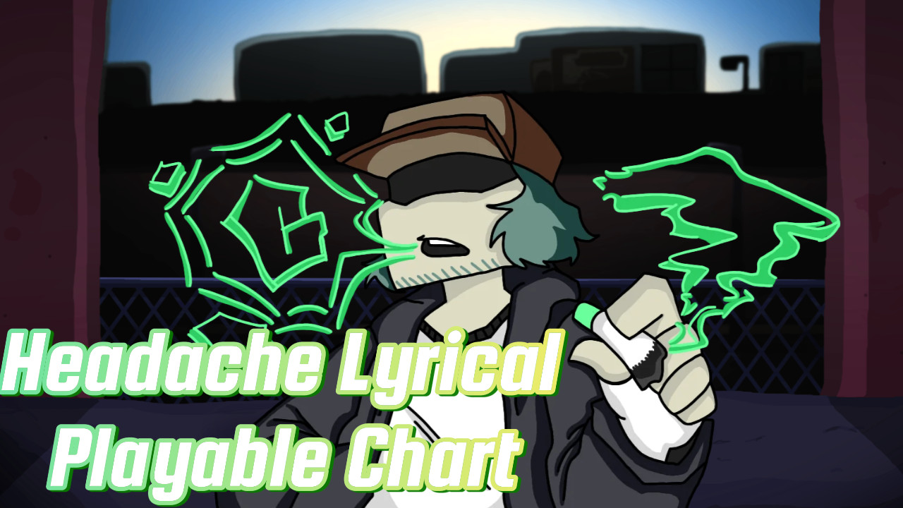 Garcello Headache Playable Lyrical Chart Mod for Friday Night Funkin ...