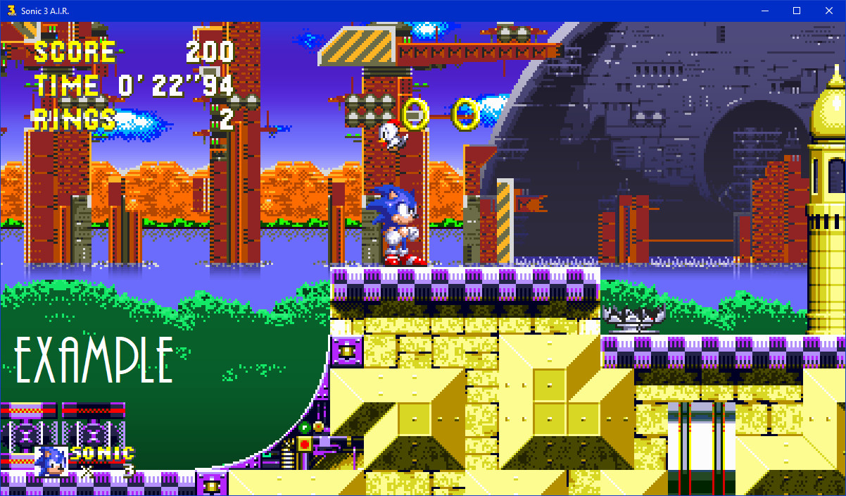 LBZ1 Background BMP Recreation Mod for Sonic 3 A.I.R. | S3AIR Mods