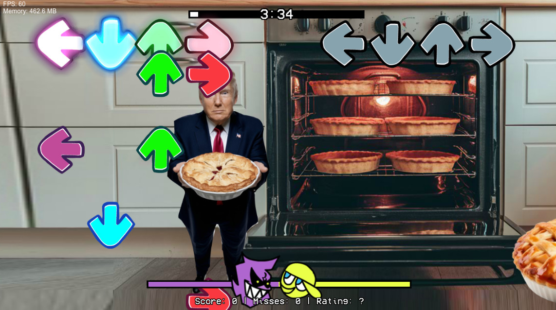 Donald Trump vs. Apple Pie Mod for Friday Night Funkin' | FNF Mods