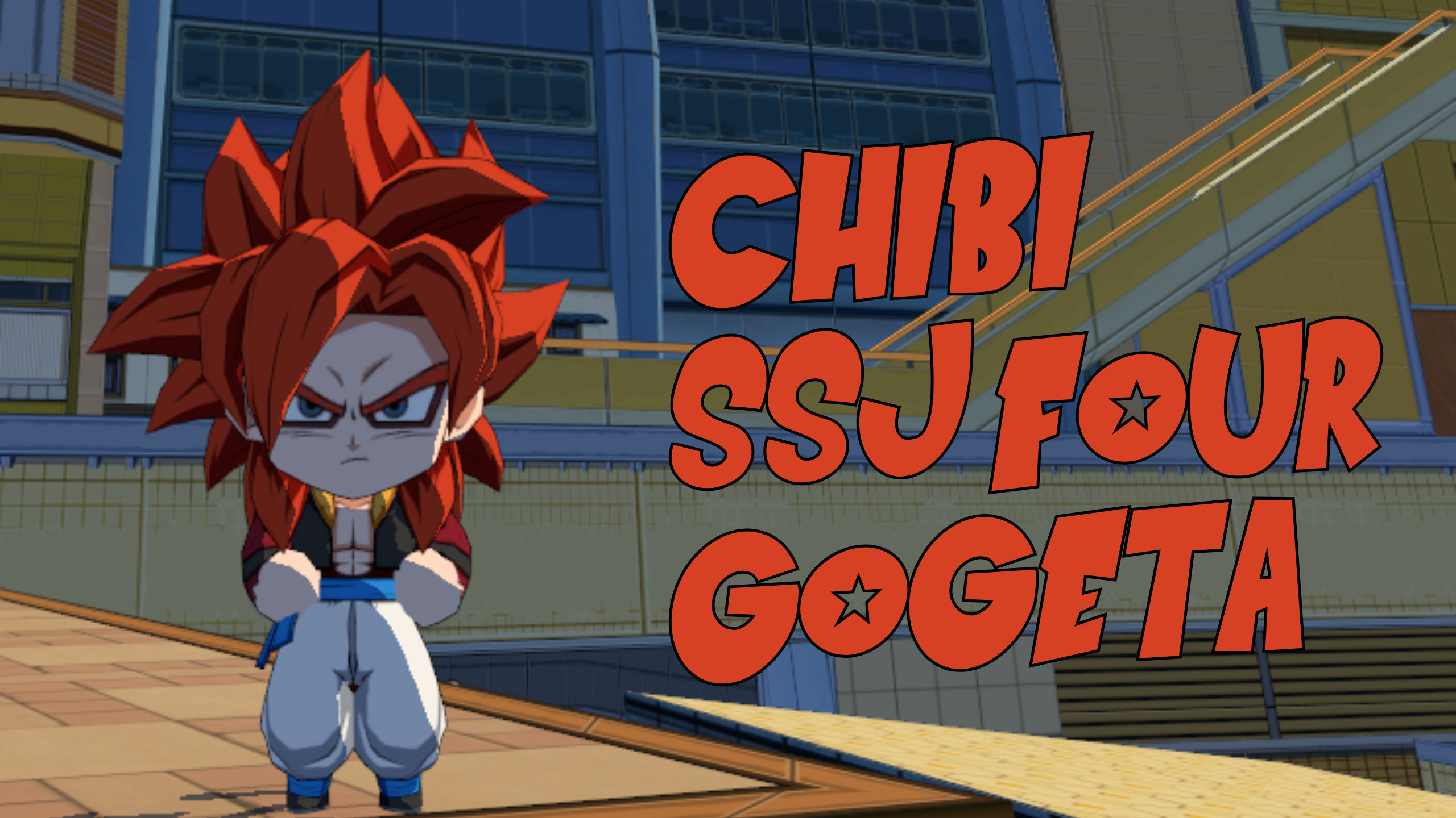 Chibi Gogeta (SSJ4) Mod for Bomb Rush Cyberfunk | BRC Mods