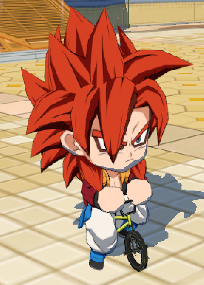 Chibi Gogeta (SSJ4) Mod for Bomb Rush Cyberfunk | BRC Mods