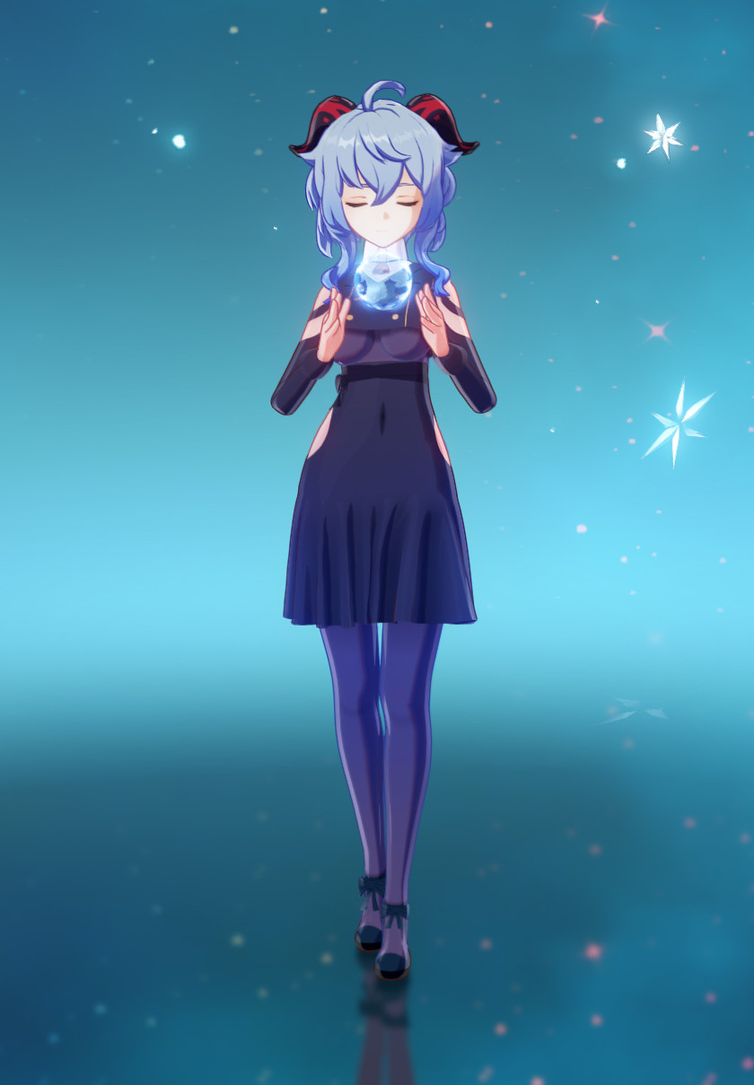 Ganyu Black Dress Mod for Genshin Impact | GI Mods