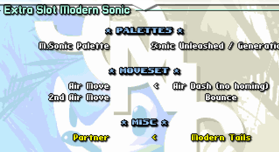 Extra Slot Modern Trio Mod for Sonic 3 A.I.R. | S3AIR Mods