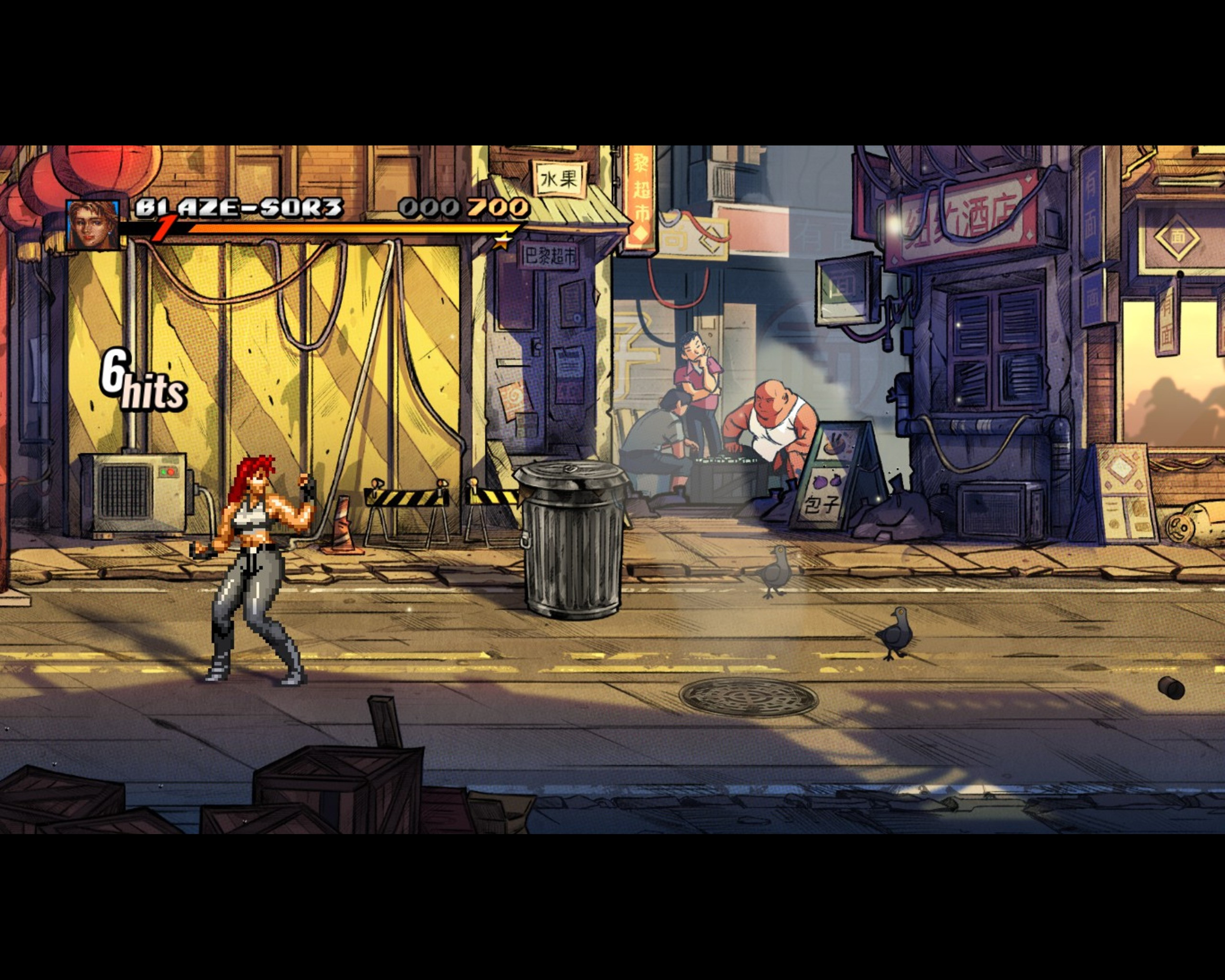 Red Lucy OC (SOR3 Blaze Skin) Mod for Streets of Rage 4 | SOR4 Mods