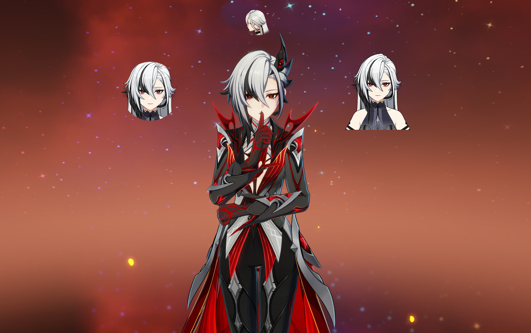 Arlecchino Icons - Boss(Knave)/Hair down/No jacket Mod for Genshin ...