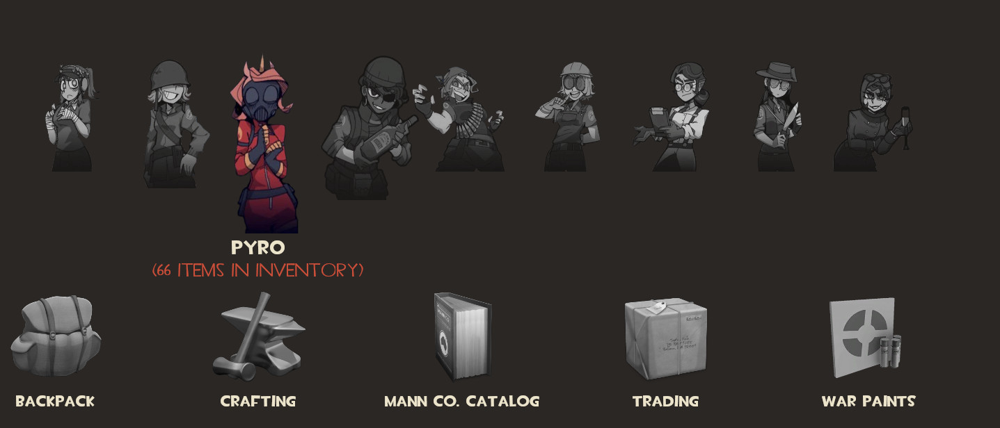 Helltaker tf2 icons in item tab and class selectio Mod for Team ...