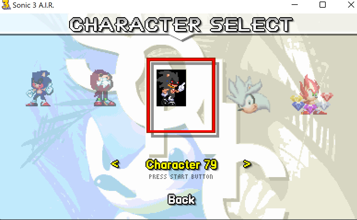 Extra slot lord x Mod for Sonic 3 A.I.R. | S3AIR Mods