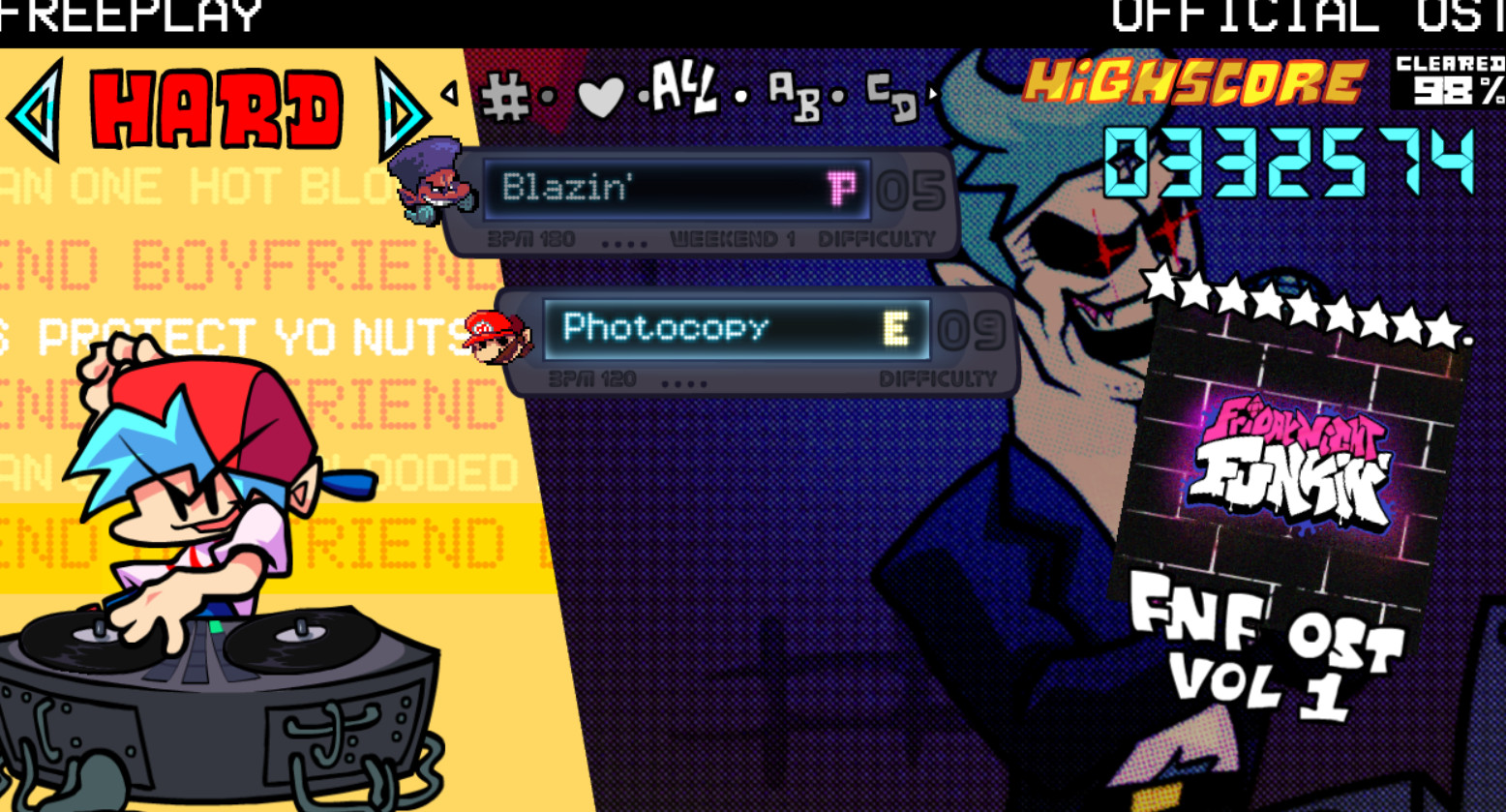 [[OLD]] Photocopy Fan Chart [V-Slice Mod] Mod for Friday Night Funkin ...