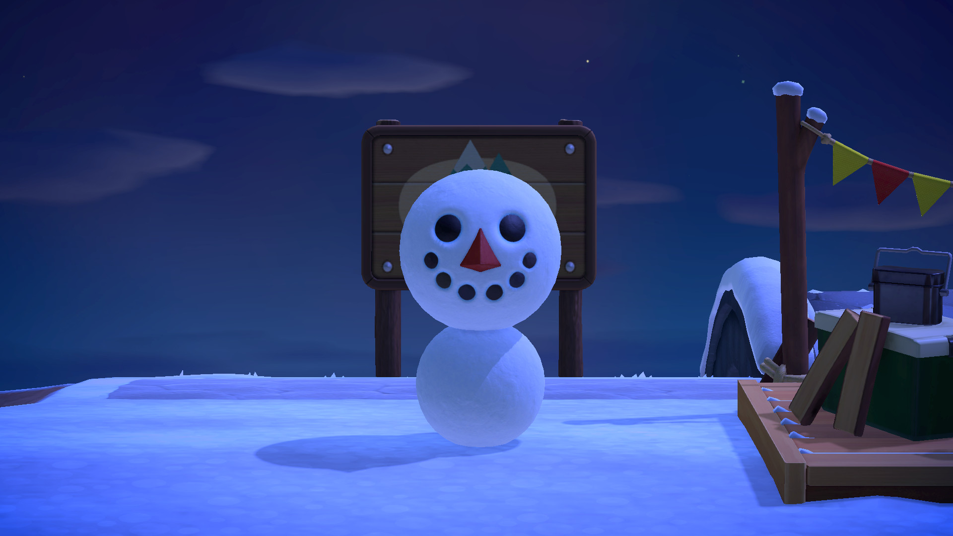 Thankful Snowman Mod for Animal Crossing: New Horizons | ACNH Mods