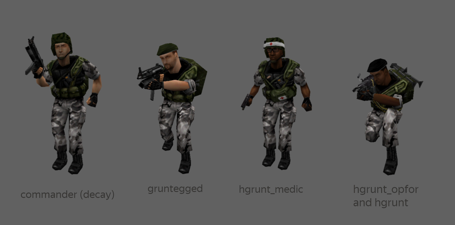 Improved OP4 hgrunt textures Mod for Half-Life | HL Mods