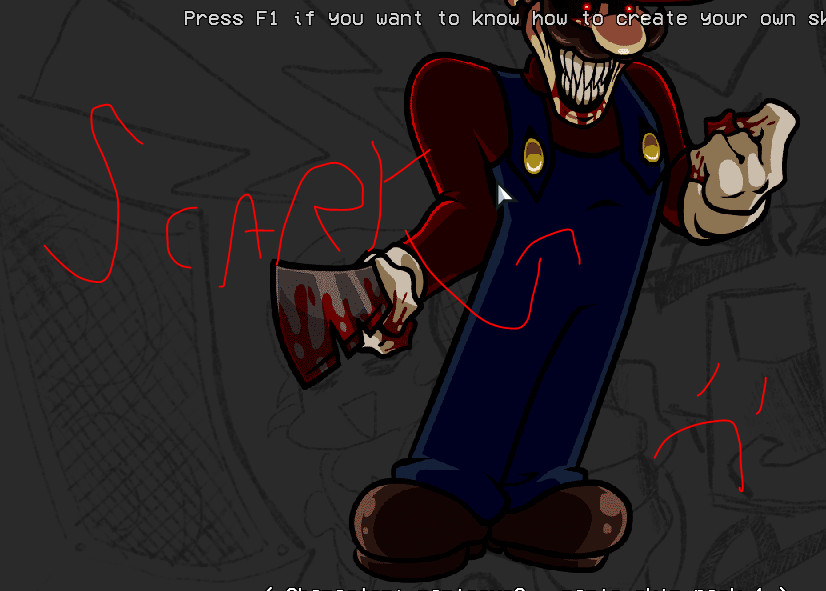 Mario's Madness psych online skin pack Mod for Friday Night Funkin ...