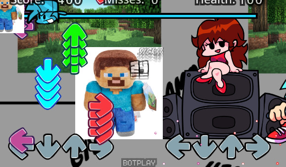 Steve plush mod V2 Mod for Friday Night Funkin' | FNF Mods