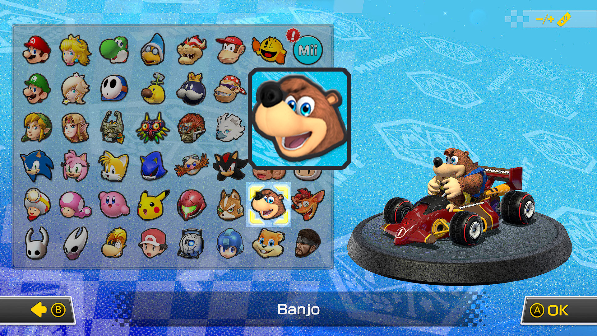 Banjo UI (MK8D Style) Mod for Mario Kart 8 Deluxe | MK8D Mods