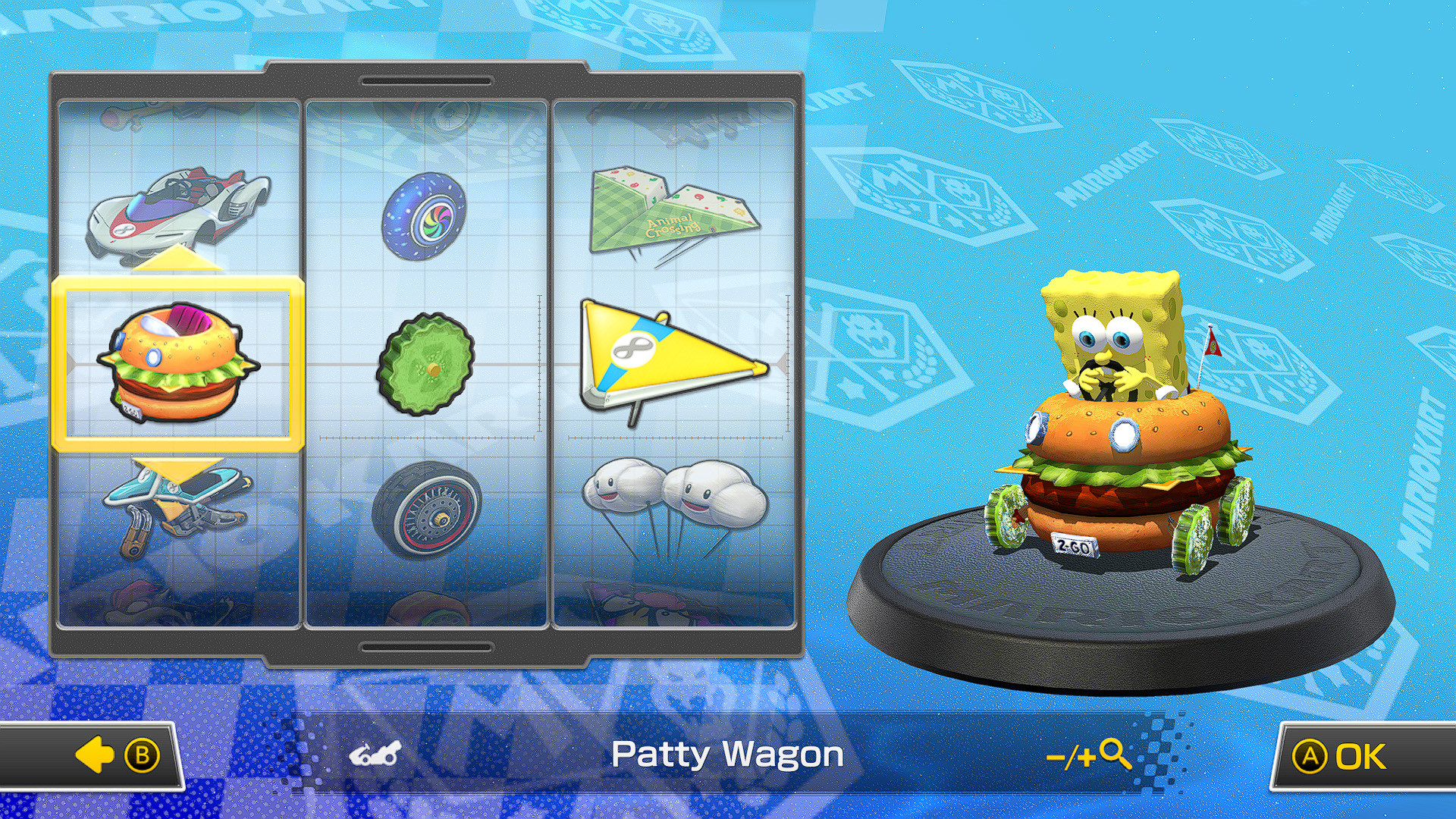 Patty Wagon UI (MK8D Style) Mod for Mario Kart 8 Deluxe | MK8D Mods