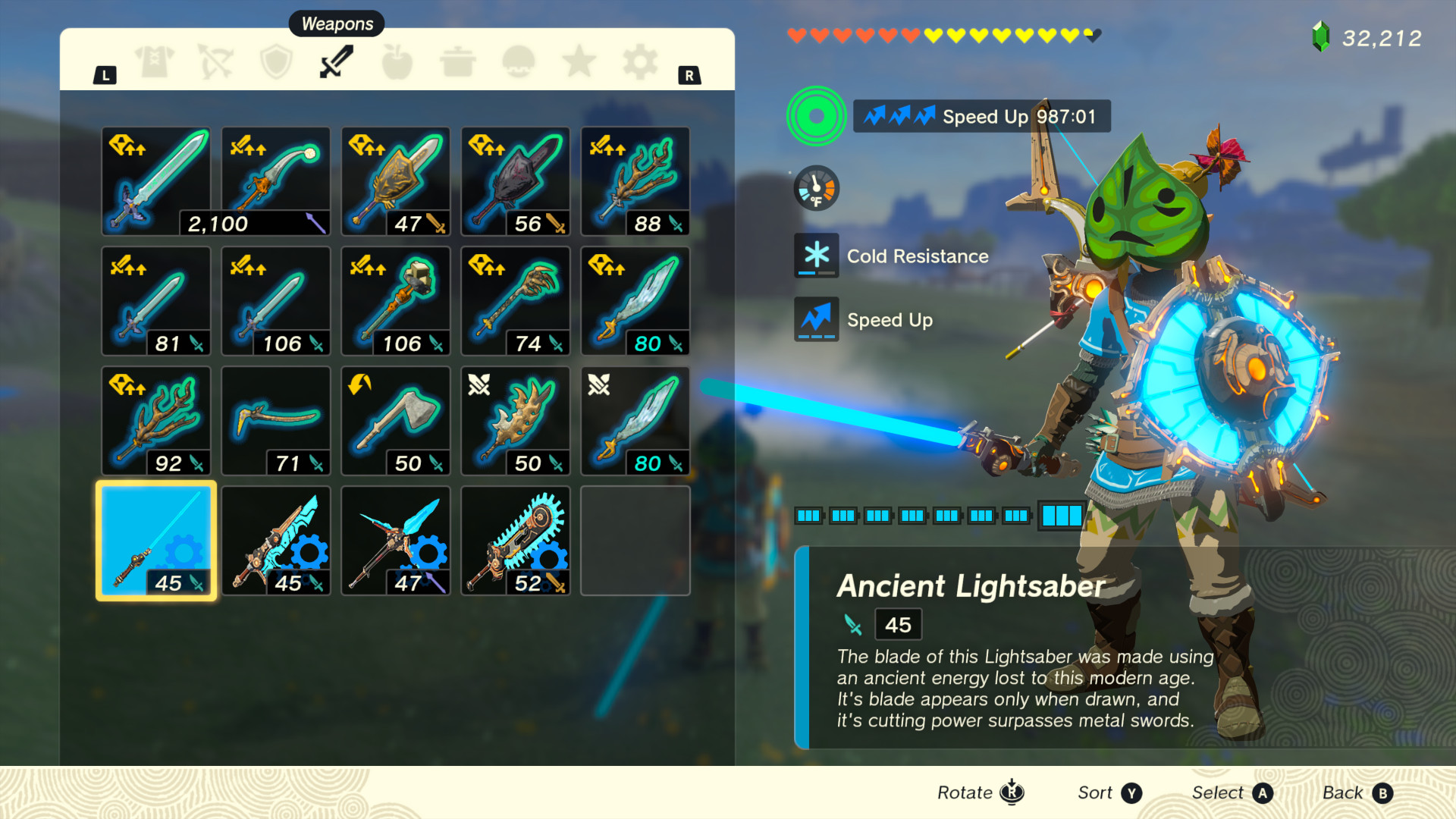Ancient Weapon 1.2.1 Mod for The Legend of Zelda: Tears of the Kingdom ...