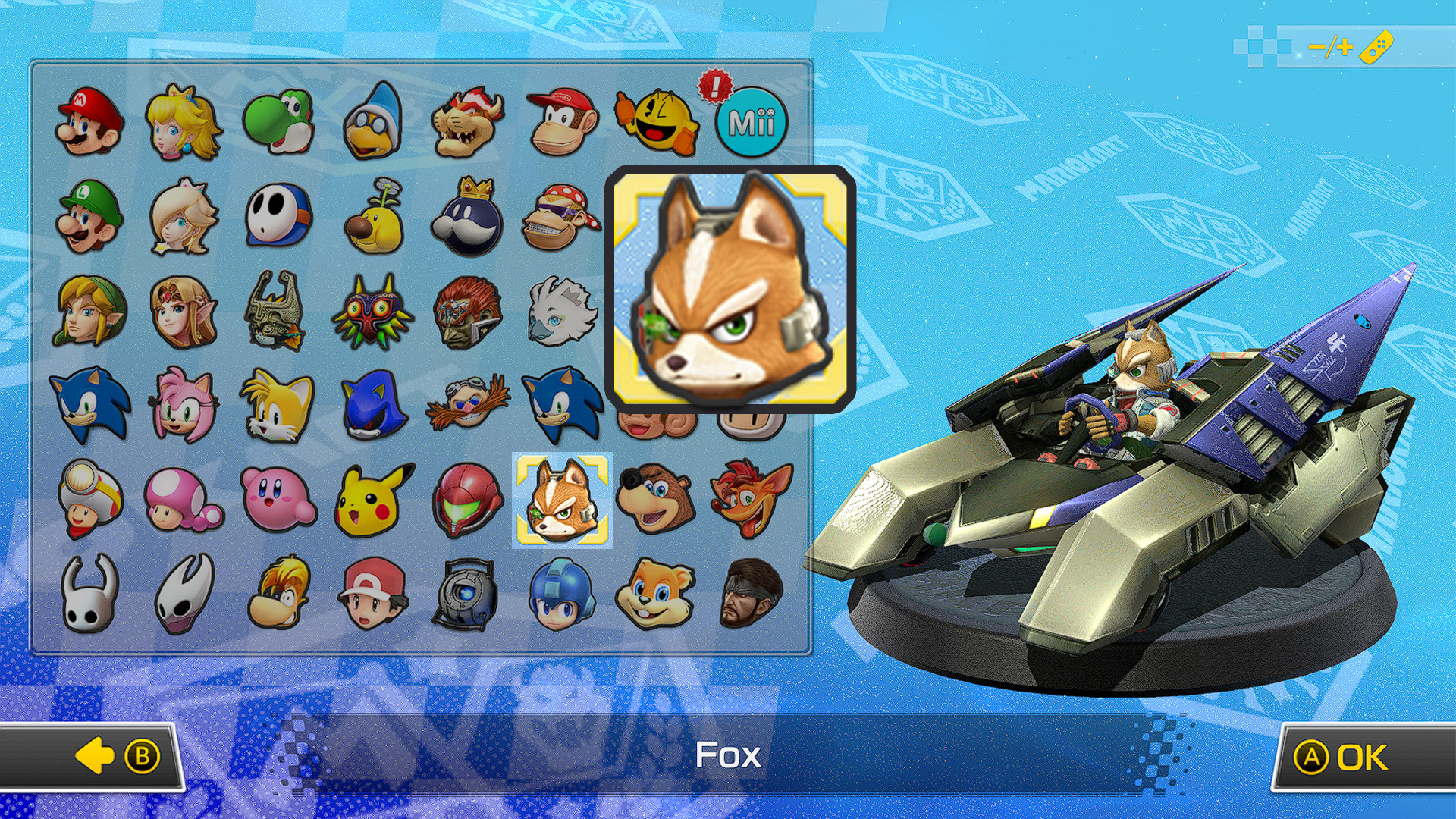 Fox McCloud UI (MK8D Style) Mod for Mario Kart 8 Deluxe | MK8D Mods