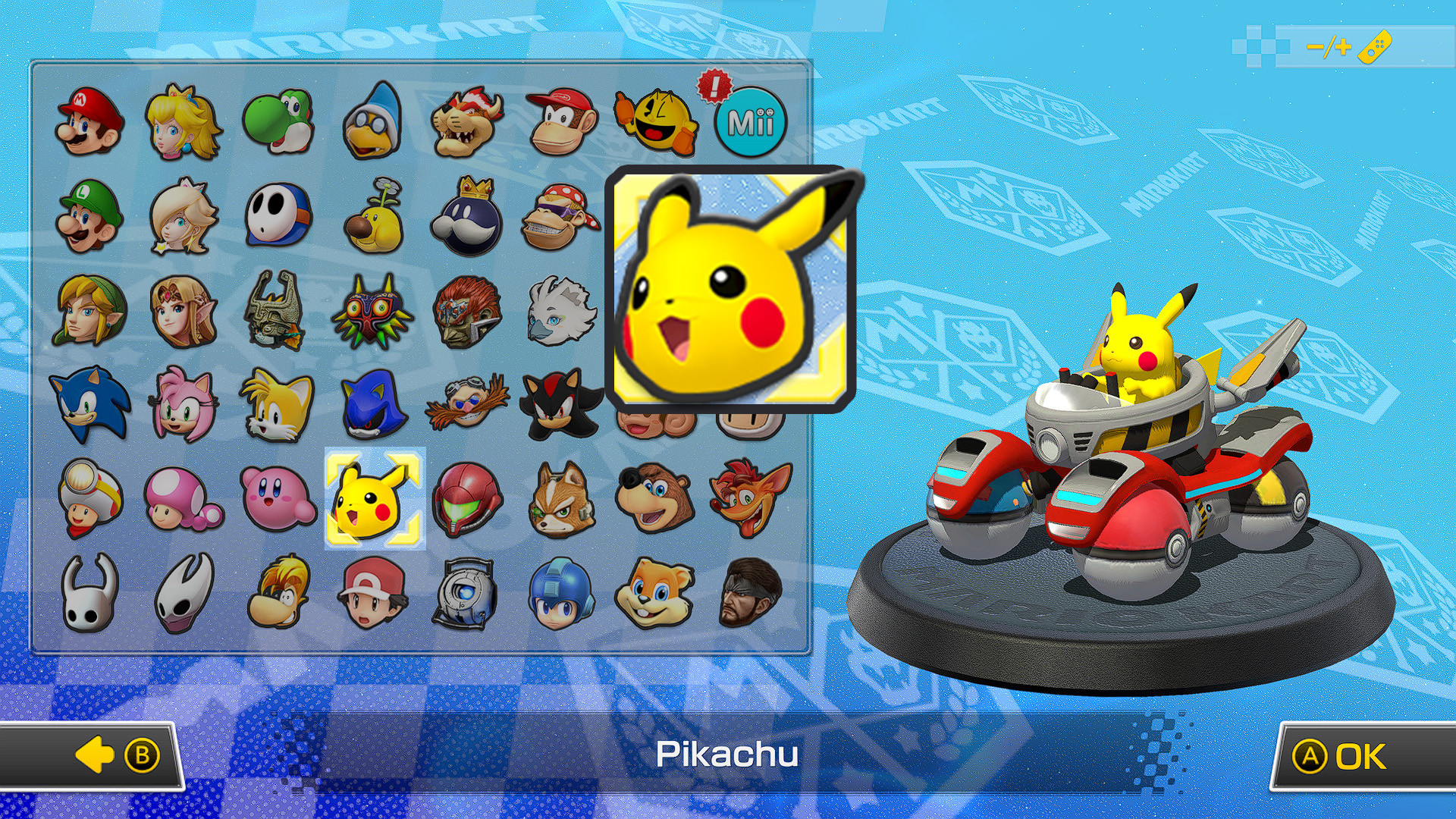 Pikachu UI (MK8D Style) Mod for Mario Kart 8 Deluxe | MK8D Mods