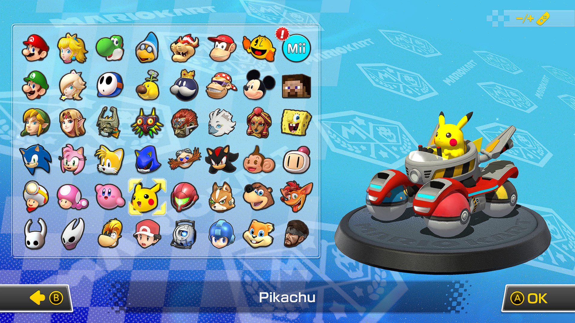 Pikachu UI (MK8D Style) Mod for Mario Kart 8 Deluxe | MK8D Mods