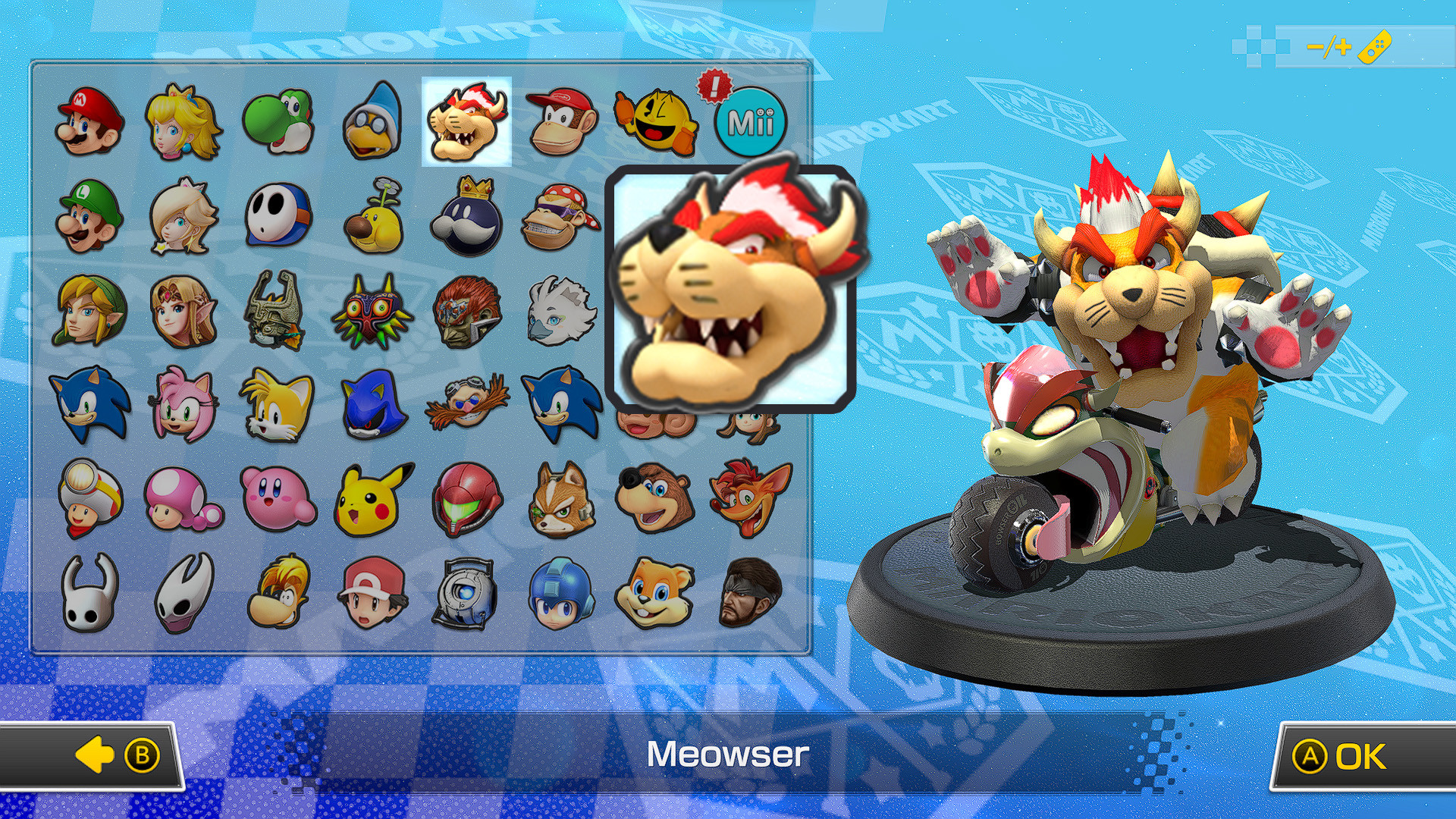 Meowser UI (MK8D Style) Mod for Mario Kart 8 Deluxe | MK8D Mods