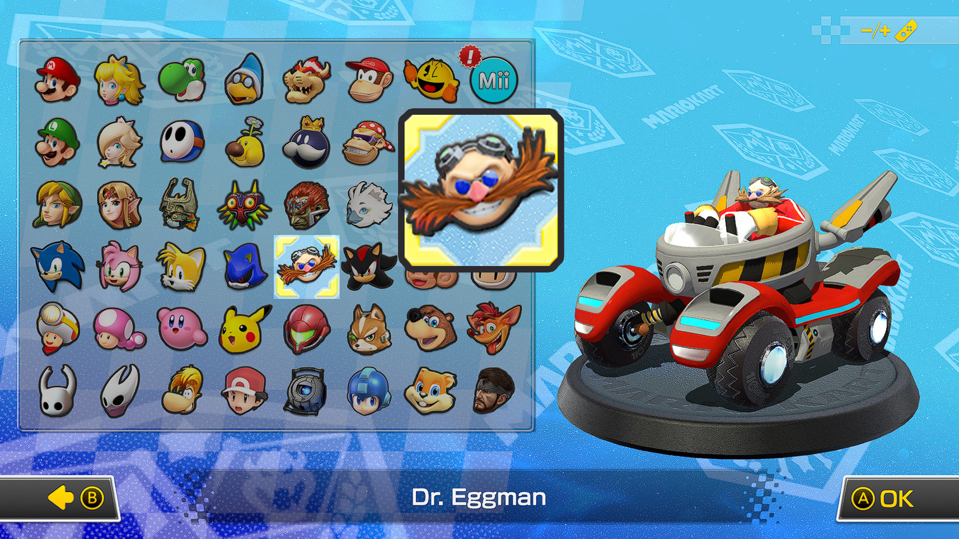 Dr. Eggman UI (MK8D Style) Mod for Mario Kart 8 Deluxe | MK8D Mods