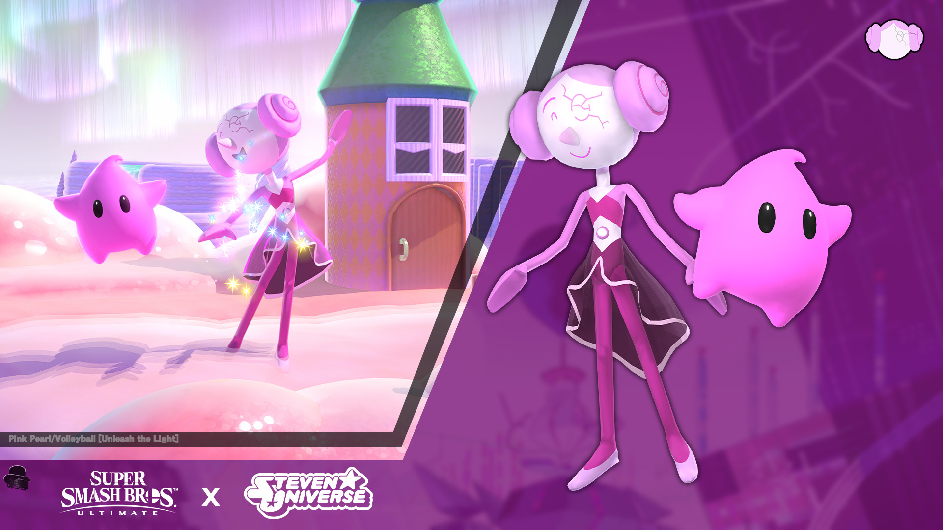 Pink Pearl/Volleyball [SU: Unleash the Light] Mod for Super Smash Bros ...