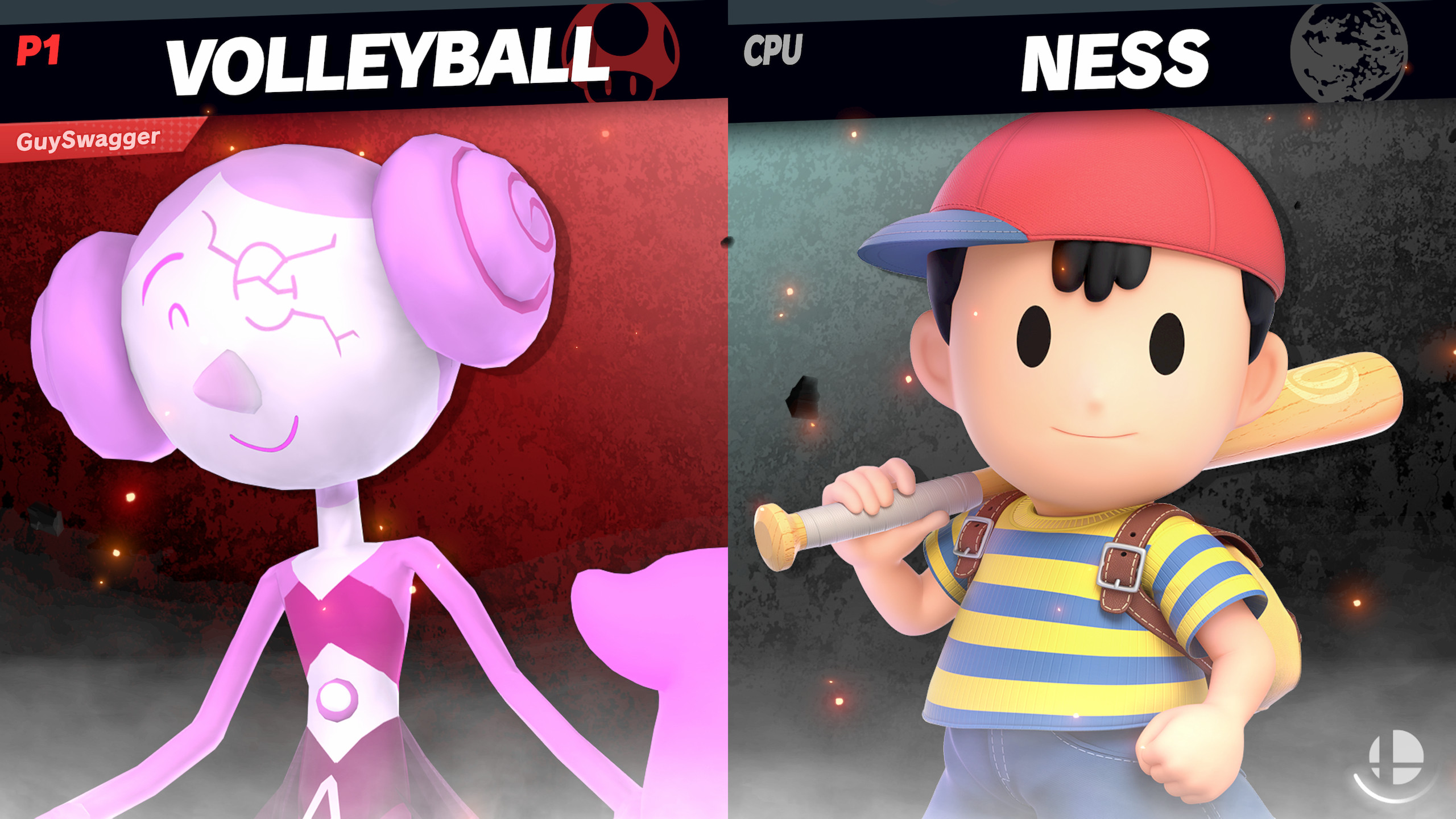 Pink Pearl/Volleyball [SU: Unleash the Light] Mod for Super Smash Bros ...