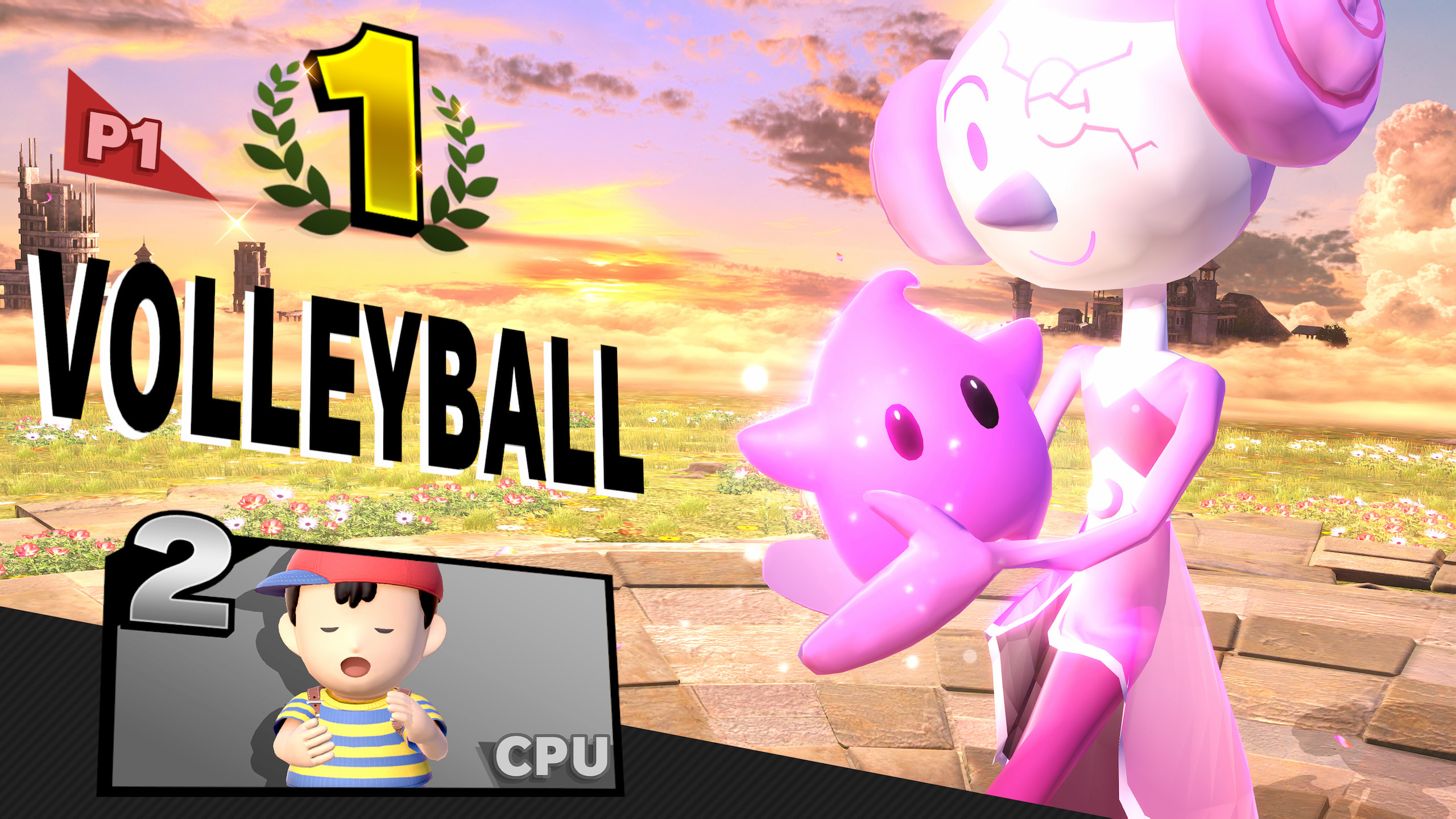Pink Pearl/Volleyball [SU: Unleash the Light] Mod for Super Smash Bros ...