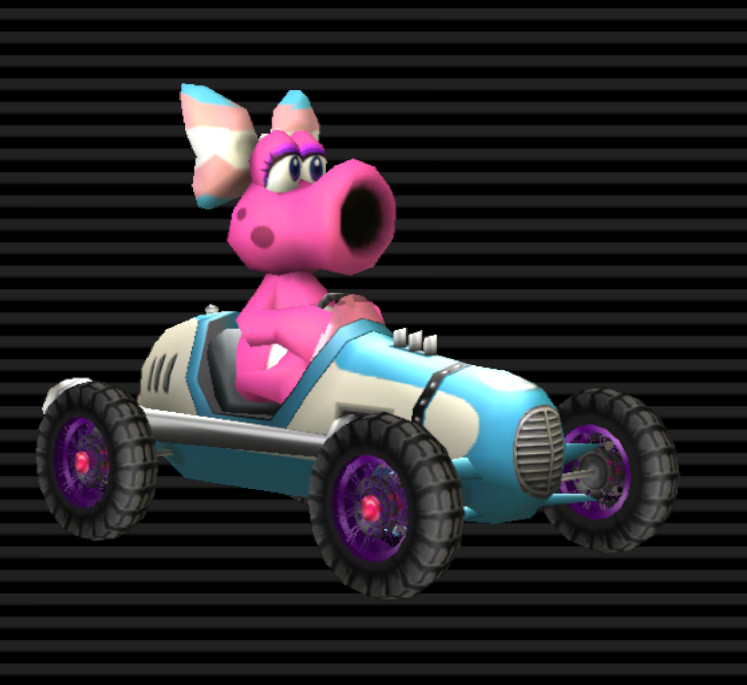 Trans Pride Birdo Mod for Mario Kart Wii | MKWii Mods