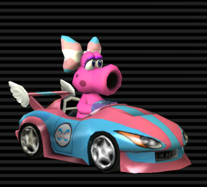 Trans Pride Birdo Mod for Mario Kart Wii | MKWii Mods