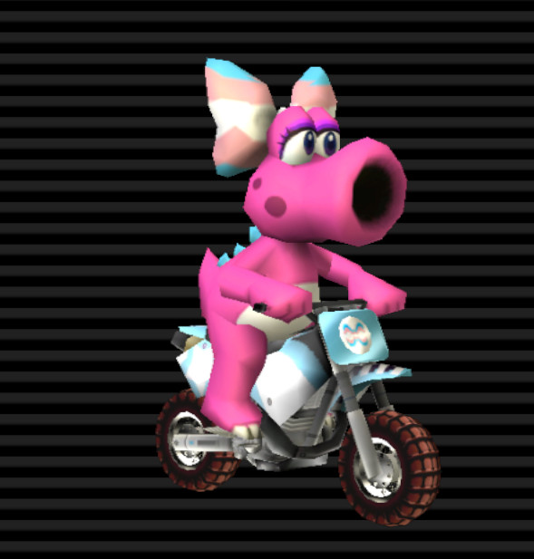 Trans Pride Birdo Mod for Mario Kart Wii | MKWii Mods