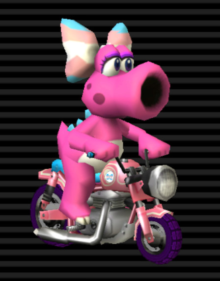 Trans Pride Birdo Mod for Mario Kart Wii | MKWii Mods