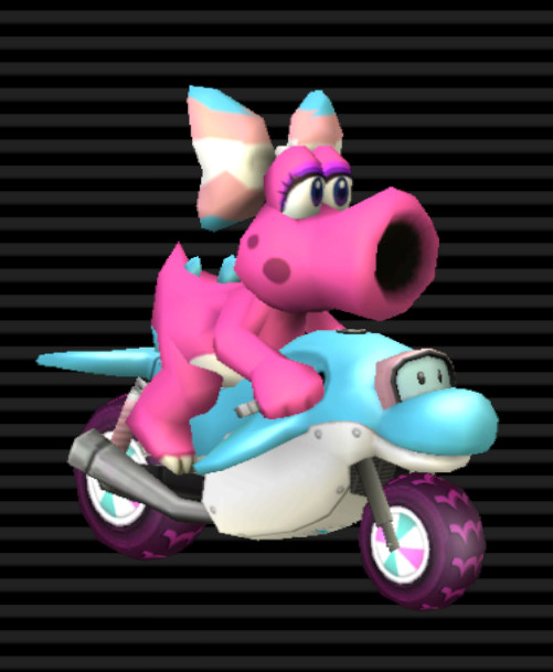 Trans Pride Birdo Mod for Mario Kart Wii | MKWii Mods