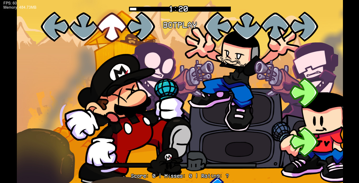 Fox Taber (My Another Friend) over Tankman Mod for Friday Night Funkin ...