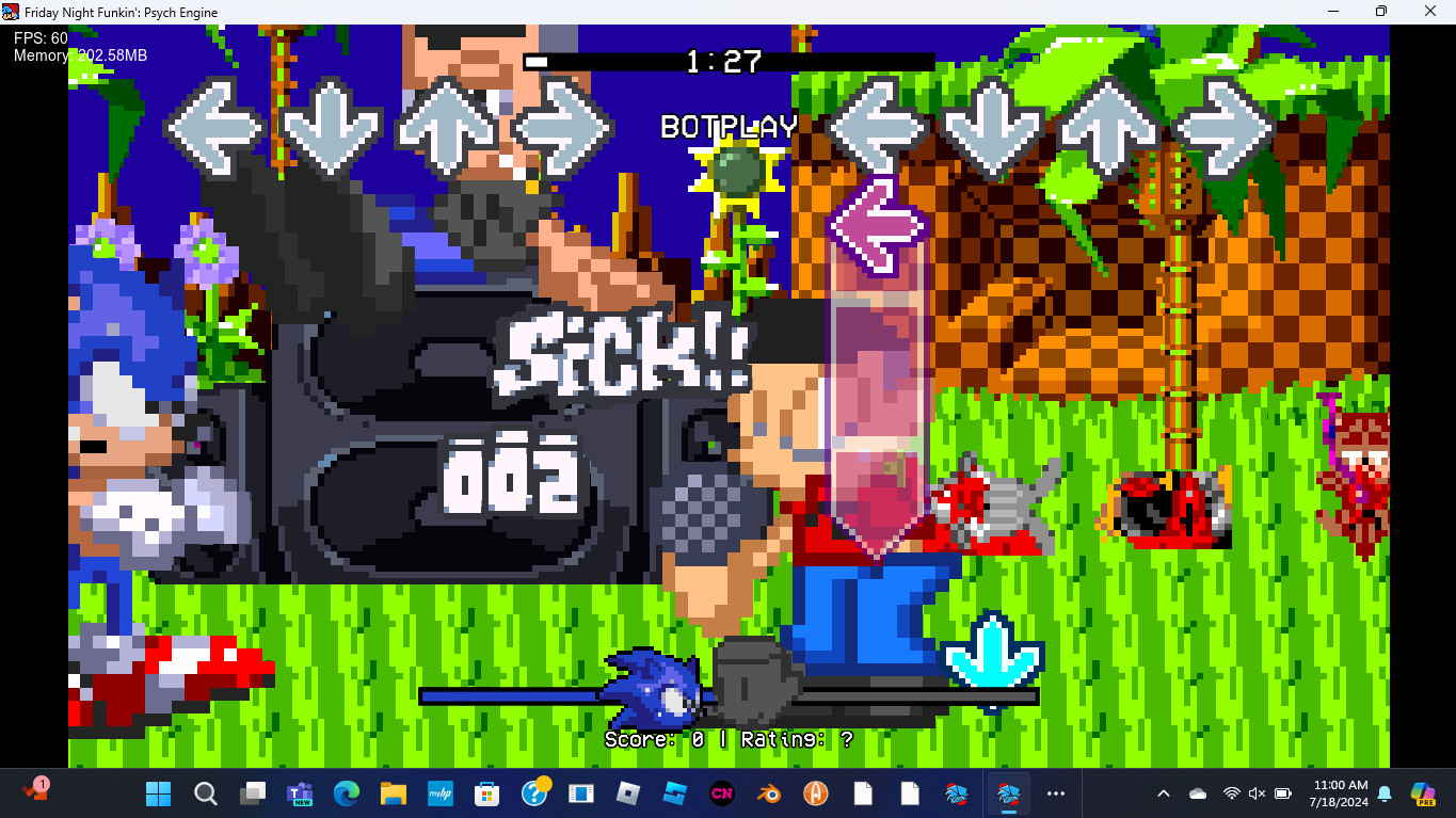 Week 6 (Sonic Mix) Mod for Friday Night Funkin' | FNF Mods