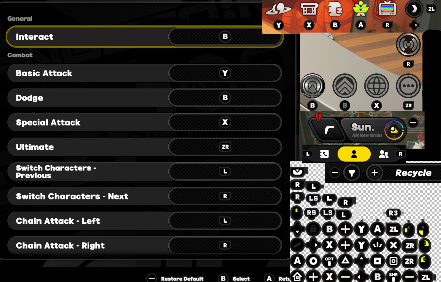 Nintendo Switch Button UI Mod for Zenless Zone Zero | ZZZ Mods