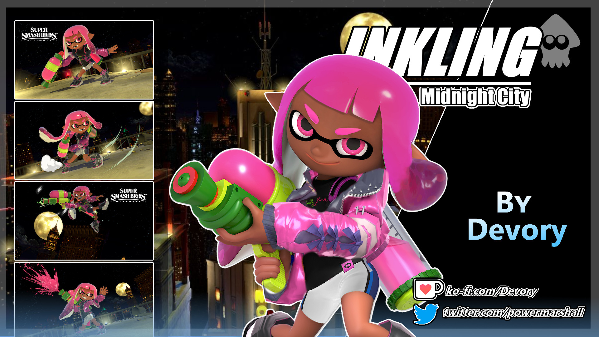 Midnight City Inkling Mod for Super Smash Bros. Ultimate | SSBU Mods