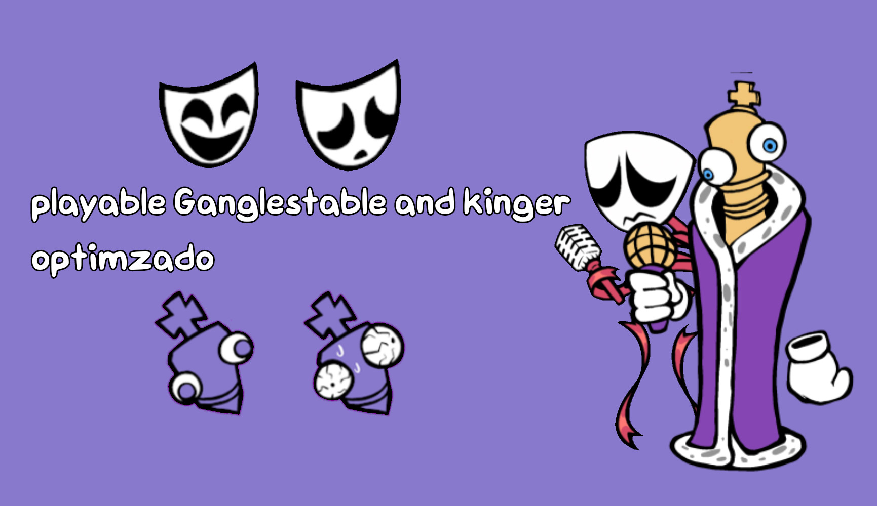 playable Ganglestable and kinger optimizado Mod for Friday Night Funkin ...