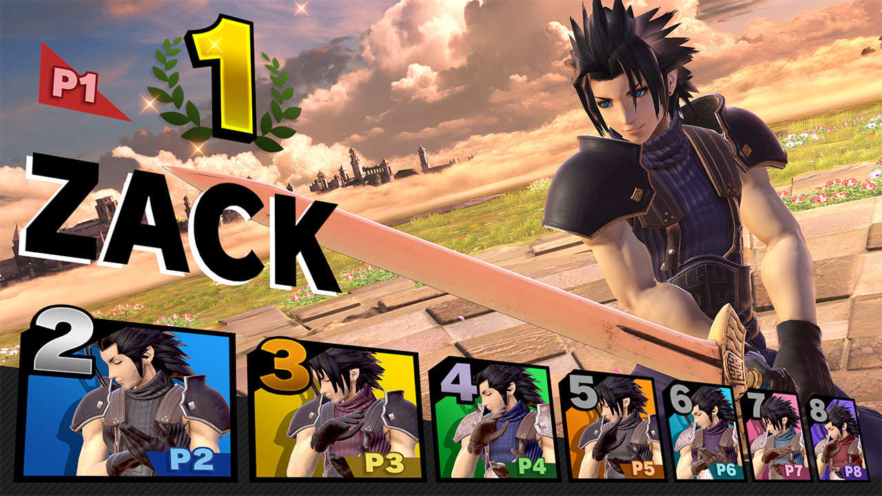 Zack Fair, 1st & 2nd Class (+Echo Fighter Option) Mod for Super Smash Bros. Ultimate | SSBU Mods