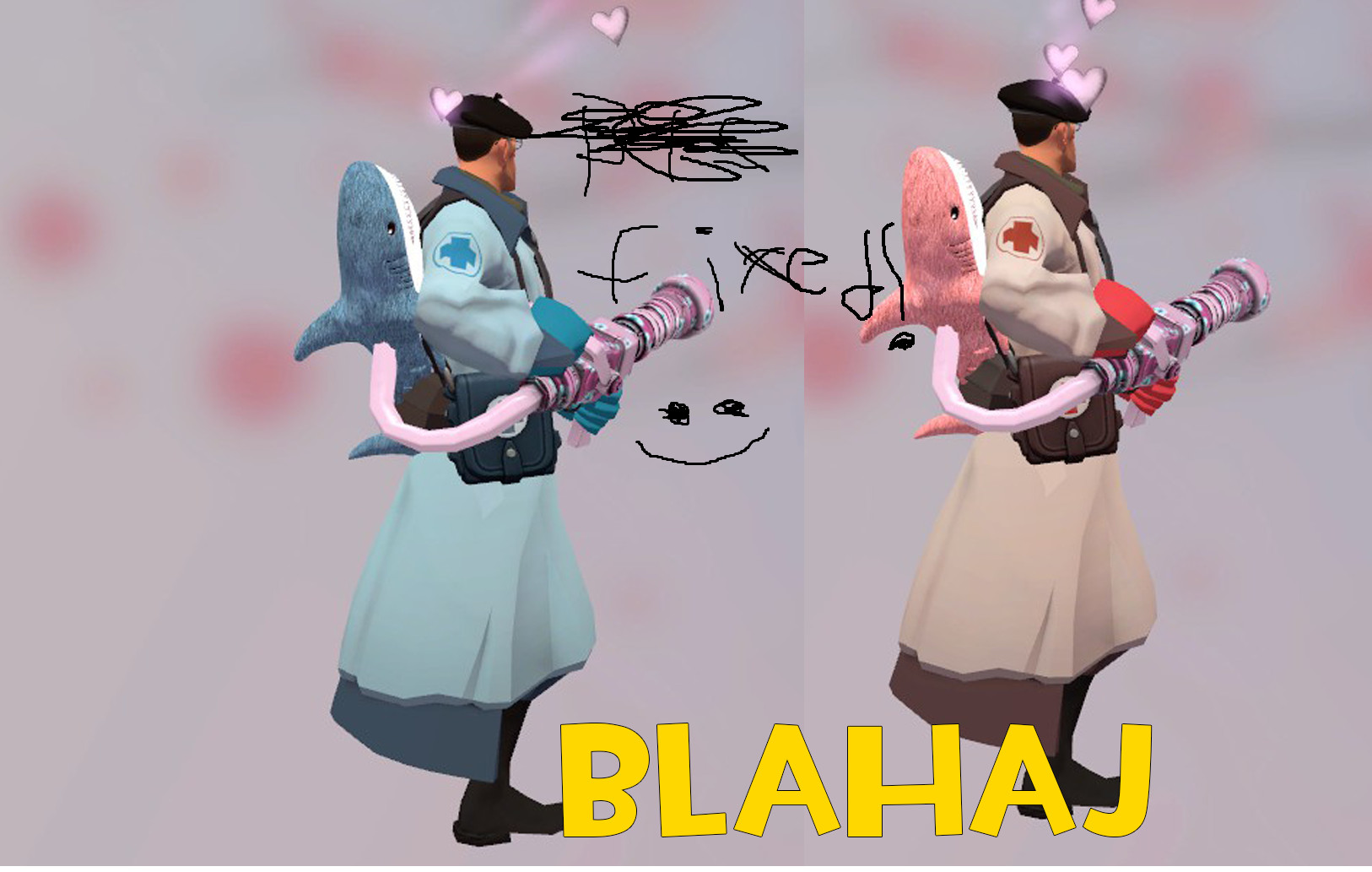 Blahaj Medic Backpack (Casual Fix) Mod for Team Fortress 2 | TF2 Mods