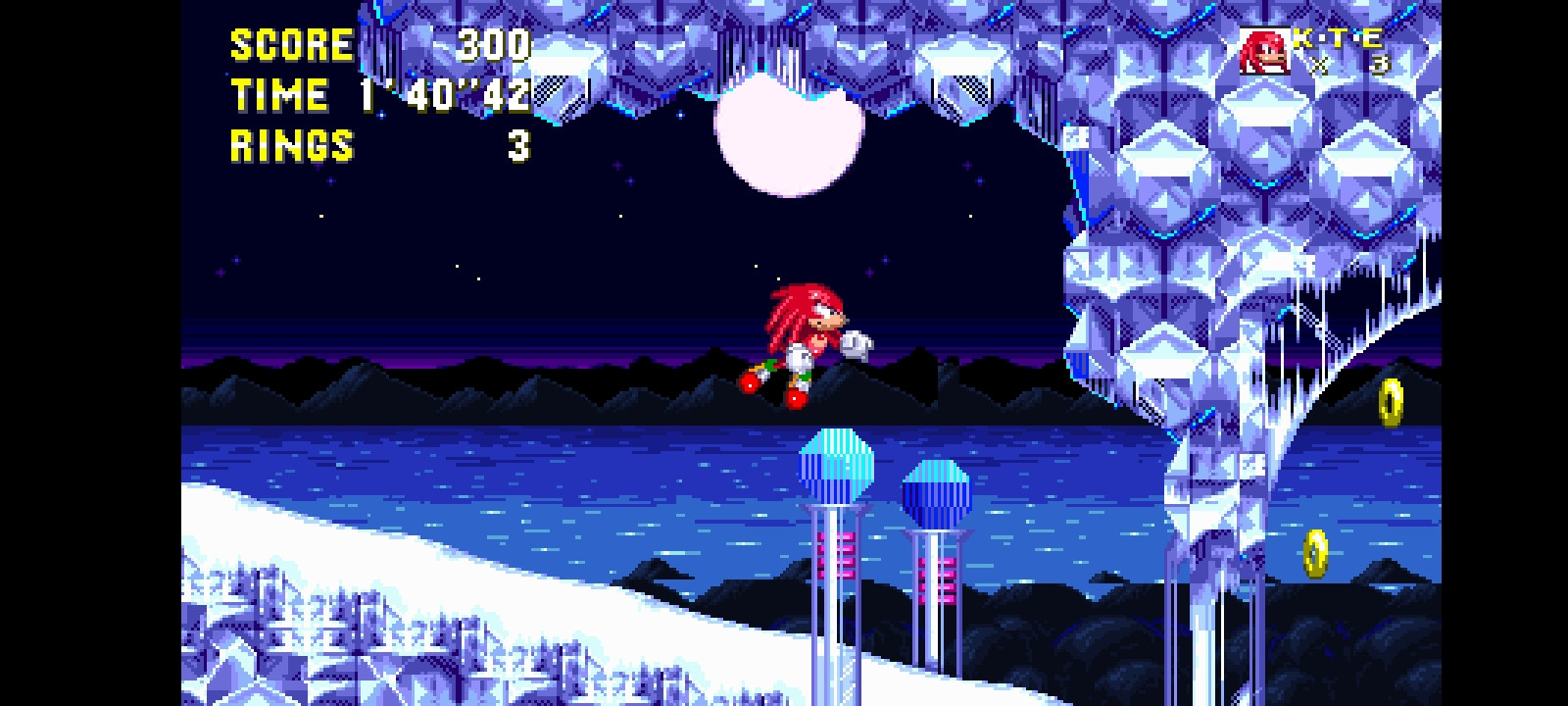 Night background ice cap zone act 2 Mod for Sonic 3 A.I.R. | S3AIR Mods