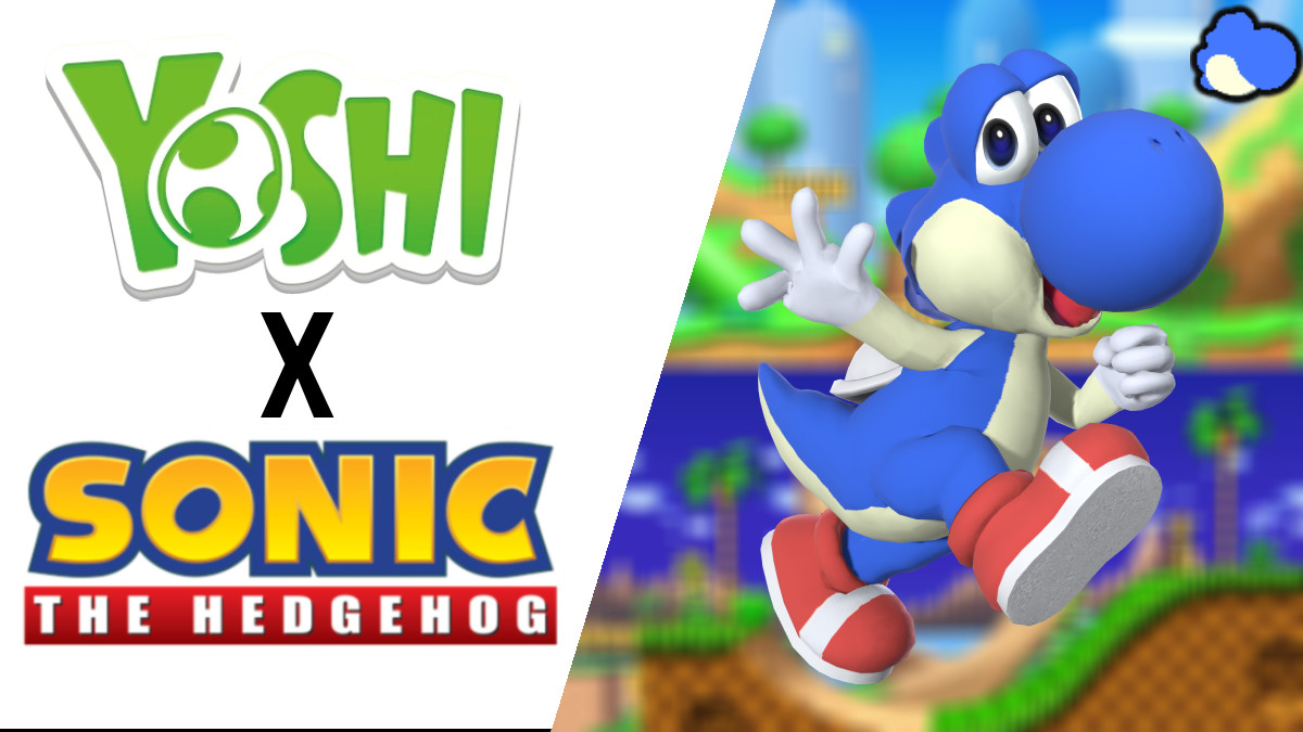 Yoshi (Sonic Colored Skin) Mod for Super Smash Bros. Ultimate | SSBU Mods
